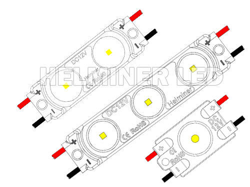 12v DC 1led 2led 3led 4led , OSRAM led module , High power led module ...