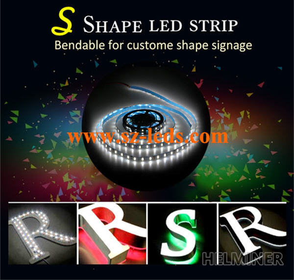 Wholesale 12V 2835 Bend led strips | S shape led strip lights | led ...